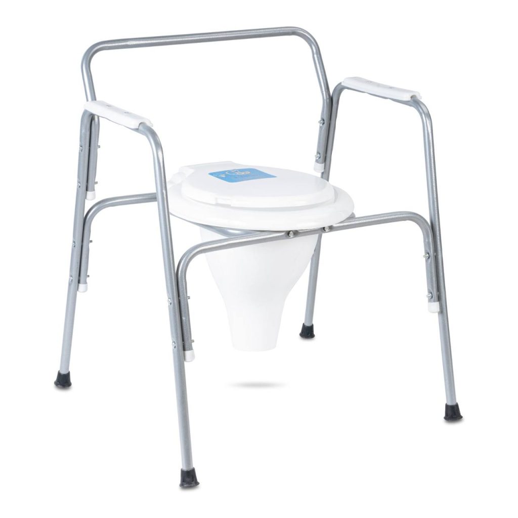 Fixed Aluminium Commode Toilet Seat (Large) – Shakhes-Teb Co.