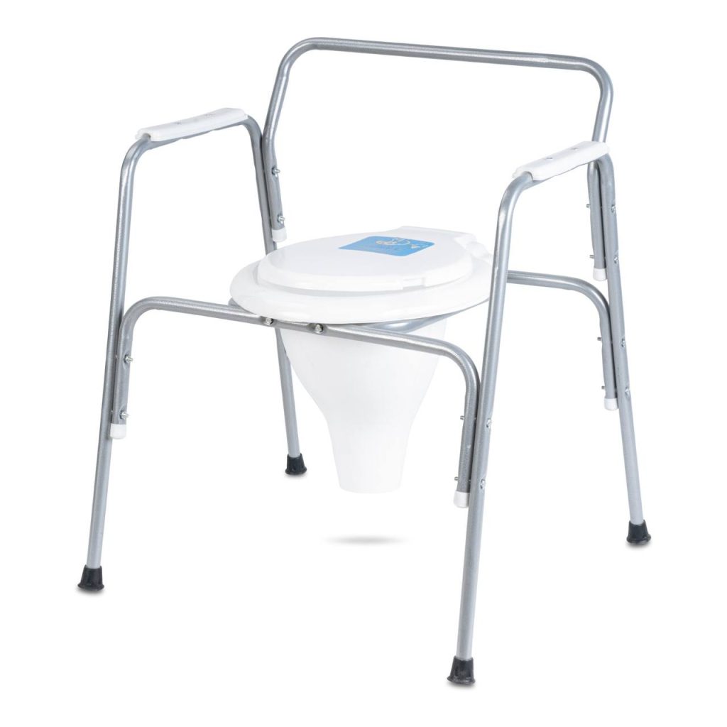 Fixed Aluminium Commode Toilet Seat (Large) – Shakhes-Teb Co.